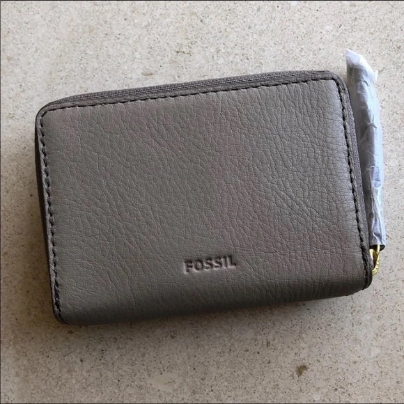 Fossil | Bags | Fossil Suede Leather Zip Wallet | Poshmark